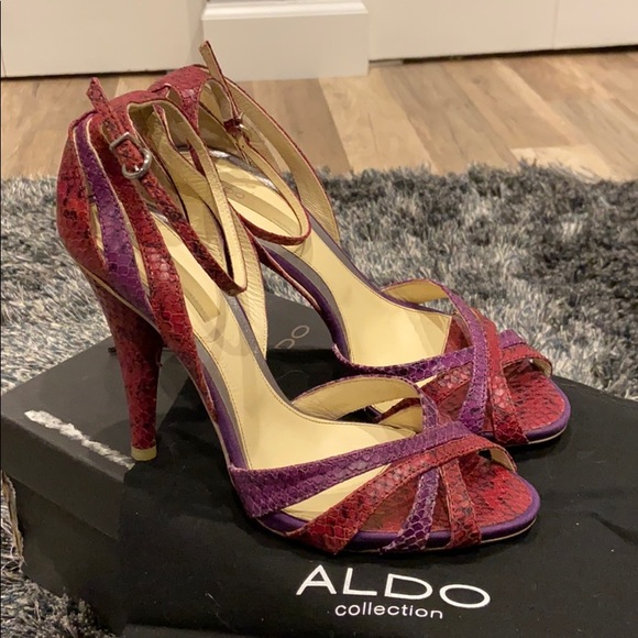 Aldo | Shoes | Aldo Collection Snake Print Heels | Poshmark